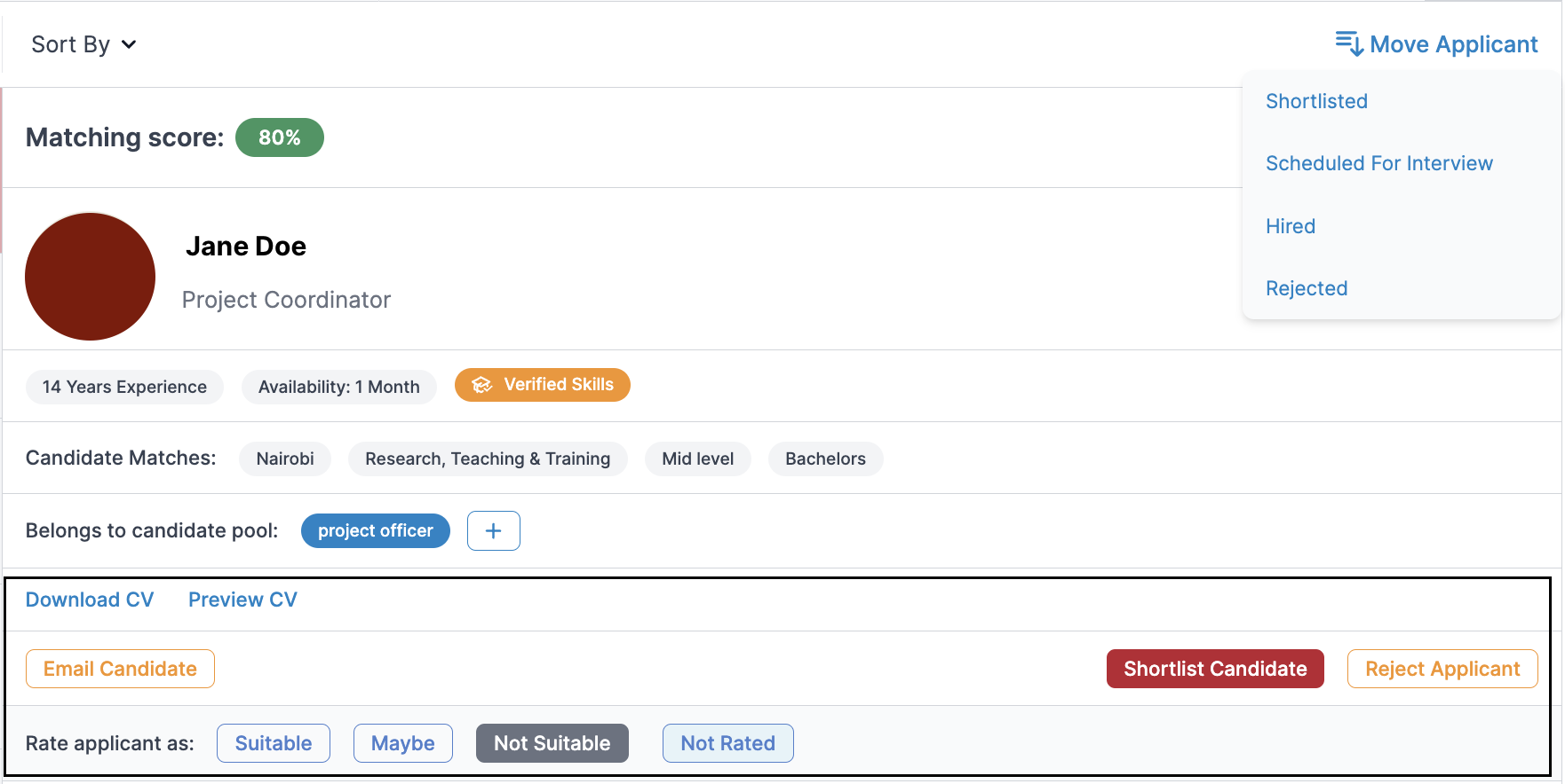 Managing Applications: Profiles, Statuses, Emails Managing Applications: Profiles, Statuses, Emails